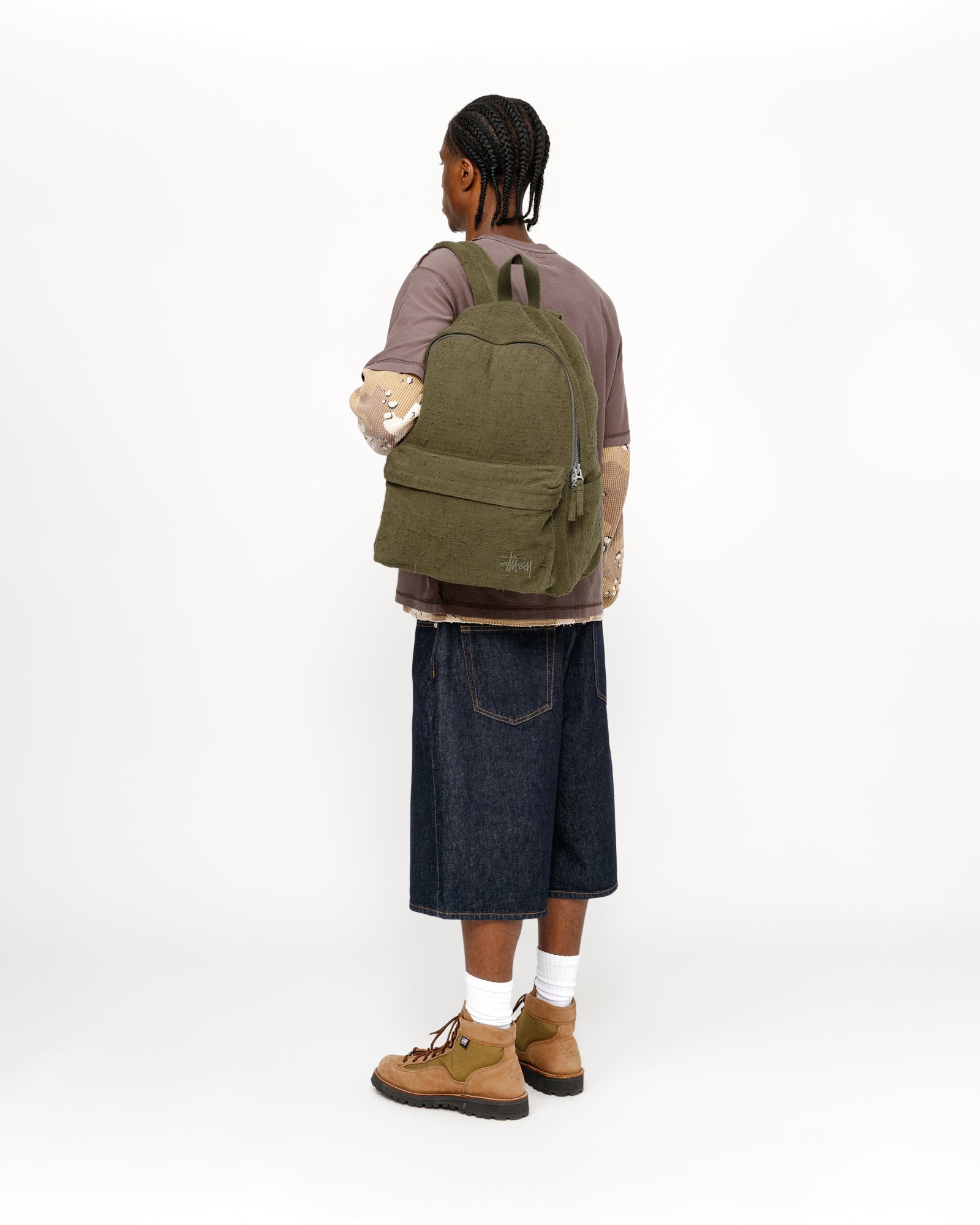 Olive Needle Punch Backpack – Stylish and Durable Olive Green Bag ...